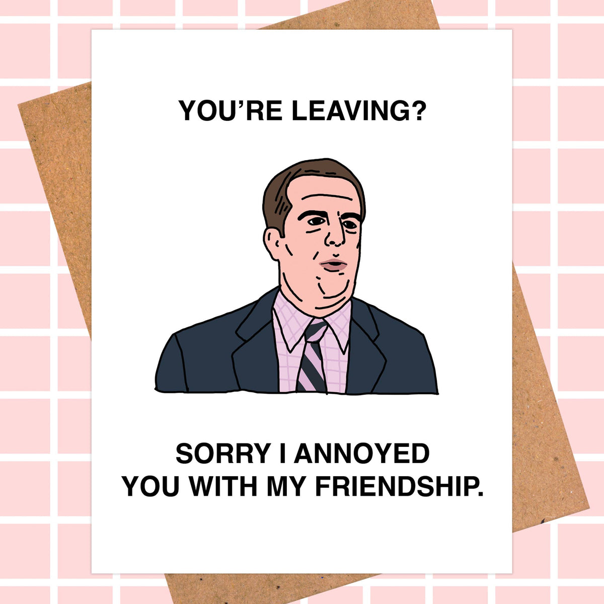 Andy Bernard The Office Goodbye Card | Pop Culture Card – Hidden Harlo